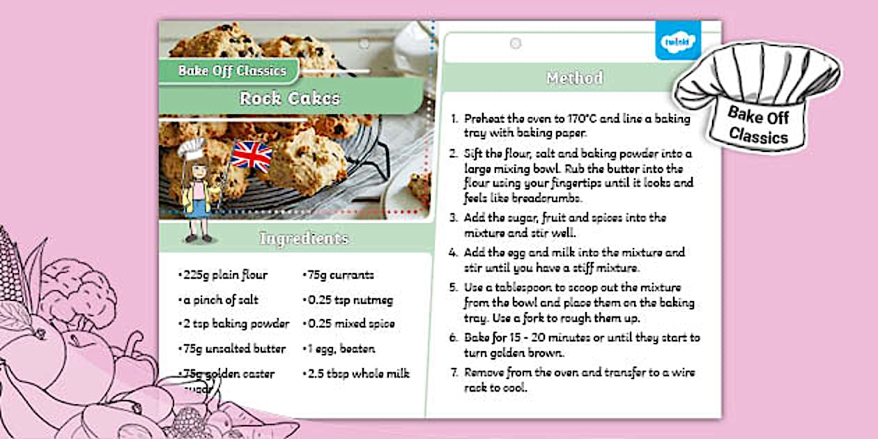 Rock Cakes Recipe - Bake Off Classics | Twinkl Yum - Twinkl
