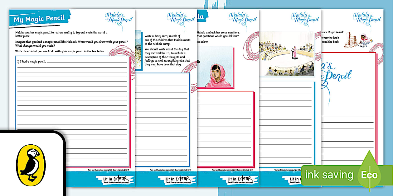 FREE! - Malala’s Magic Pencil Activity: Short Burst Writing