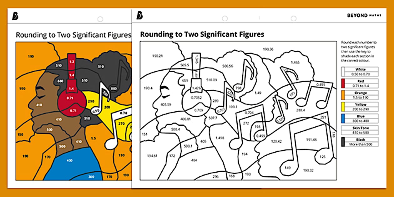 👉 Rounding to Two Significant Figures: Colour by Number