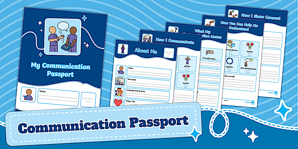 Twinkl Symbols: Communication Passport