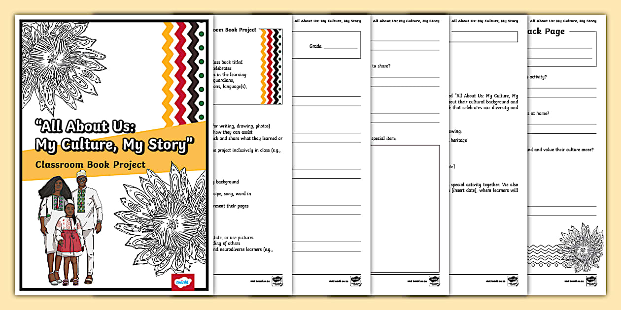 All About Us: My Culture, My Story: Classroom Book Project