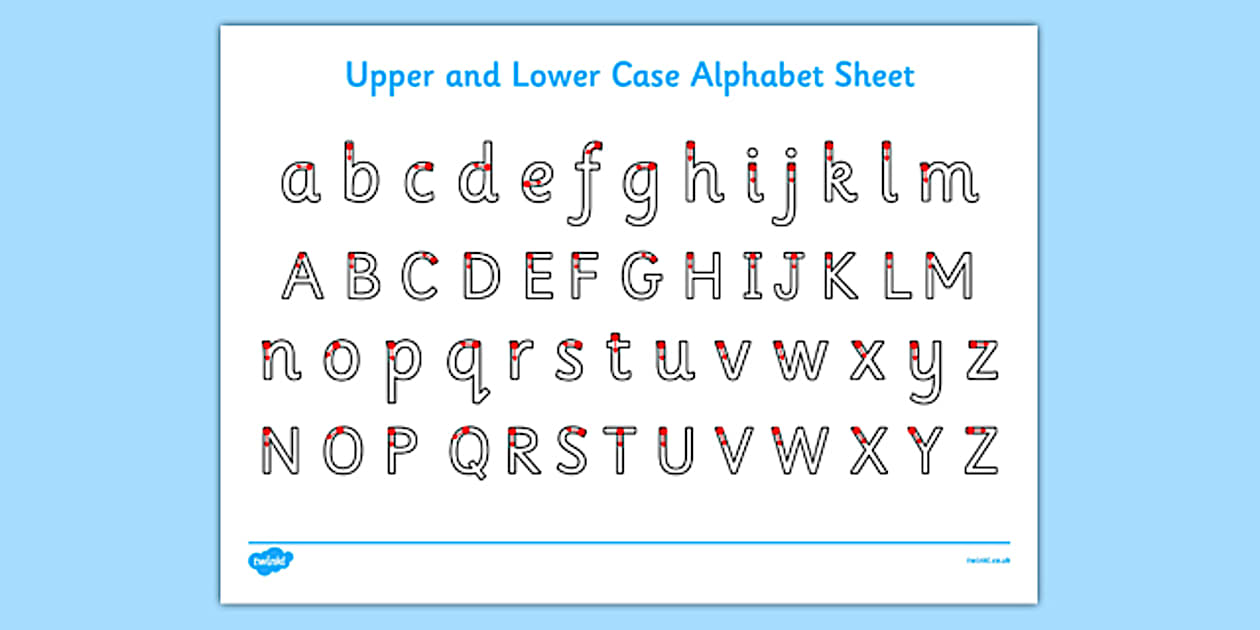 QLD Upper and Lower Case Letters Worksheet (teacher made)