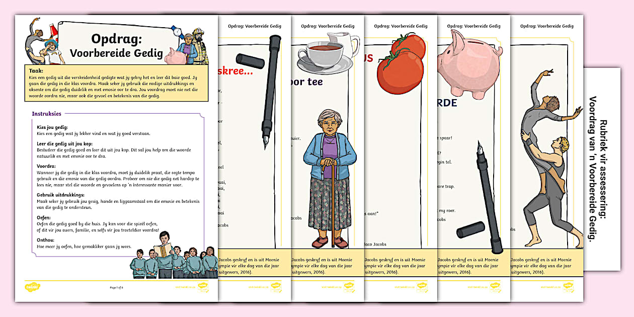 Afrikaanse Assessering: Voordrag van 'n Voorbereide Gedig
