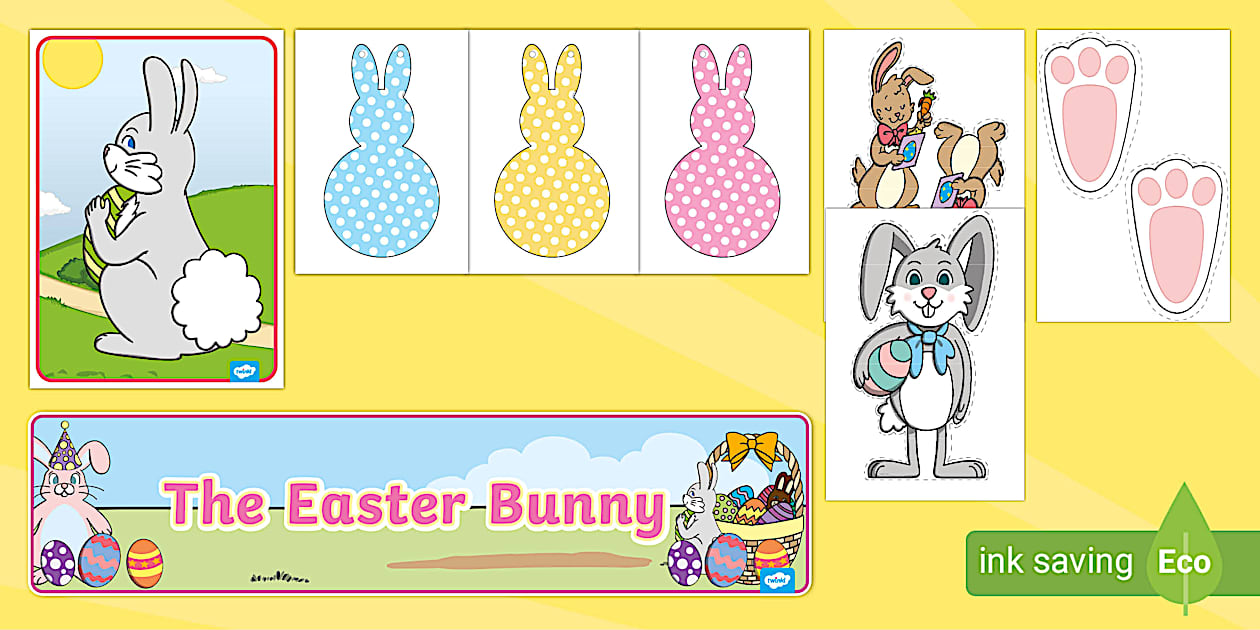 Easter Bunny Wall Decorations Pack | Twinkl | Easter