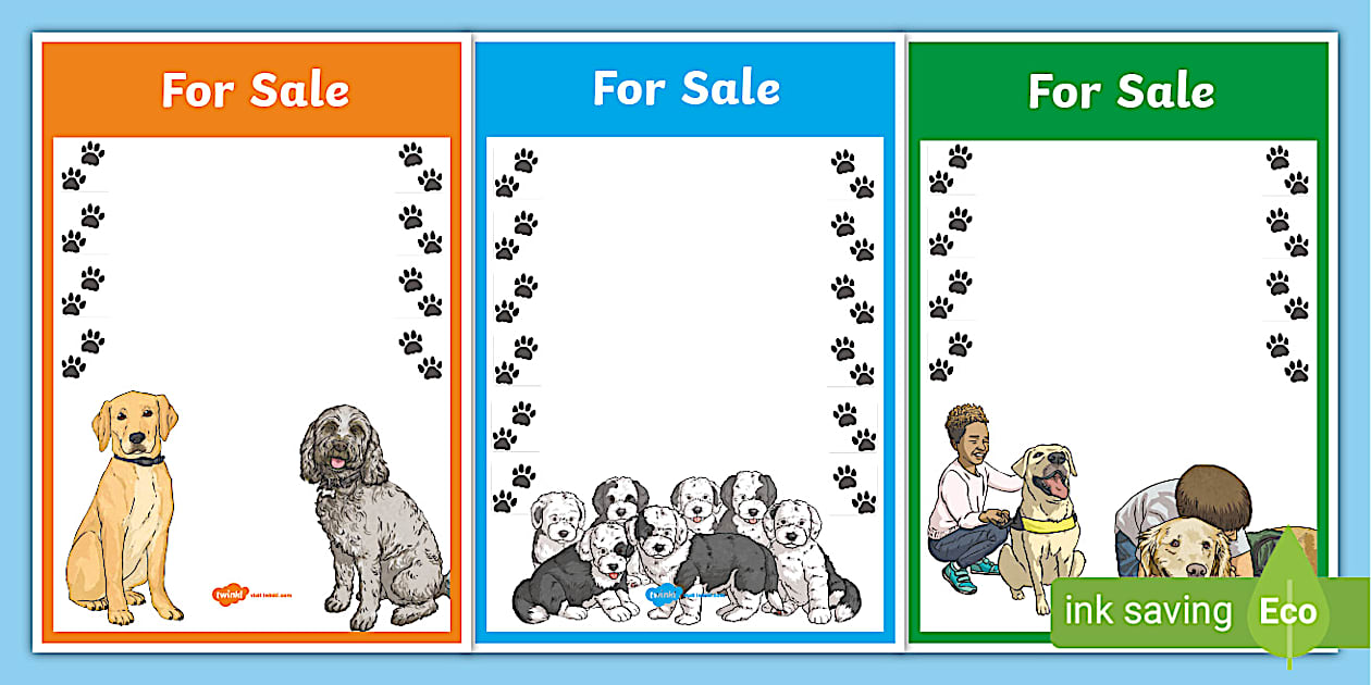 Editable Dog Advert Poster (teacher made) - Twinkl