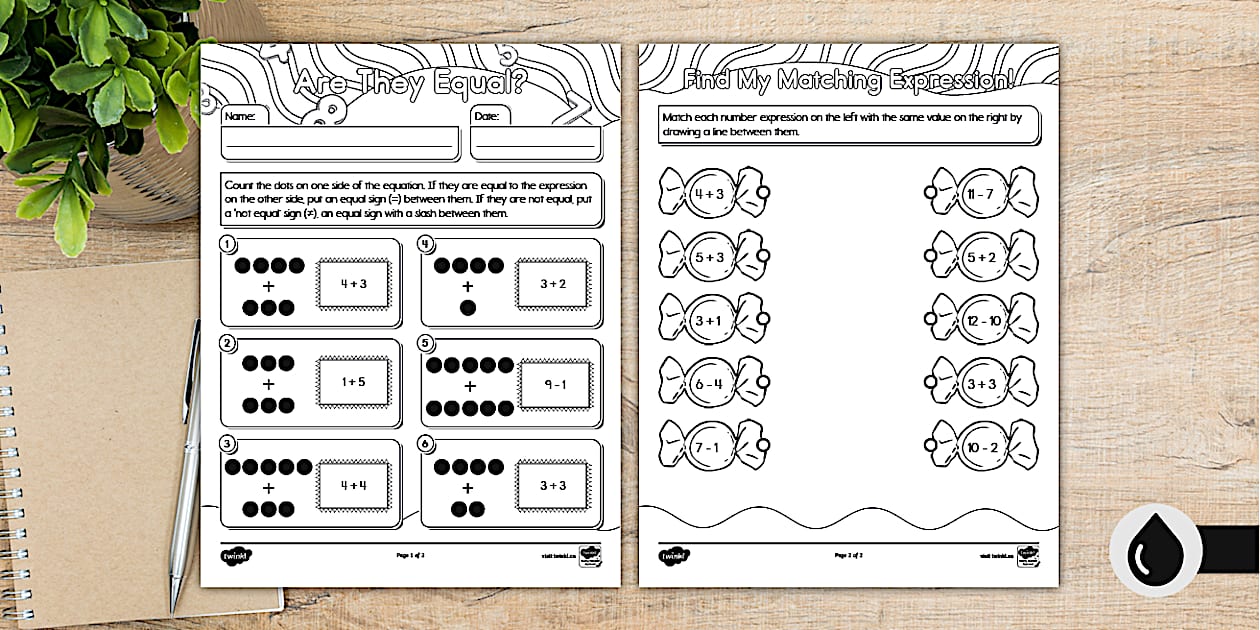 Are They Equal? Equations and Inequalities Activities