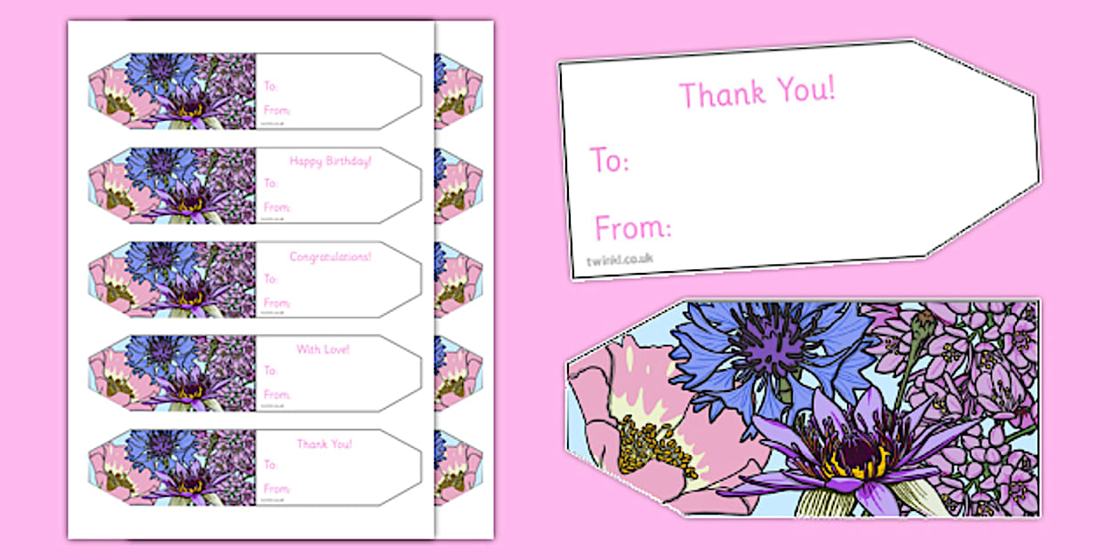Florist Role Play Gift Tags - Florist Role Play, florist, flower shop,