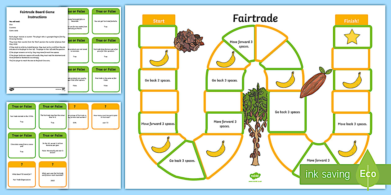 Fairtrade Board Game - Primary Resources (teacher made)