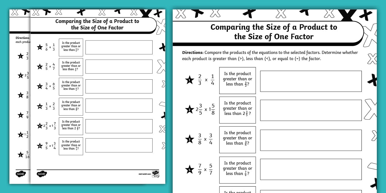 Comparing the Size of a Product to the Size of One Factor