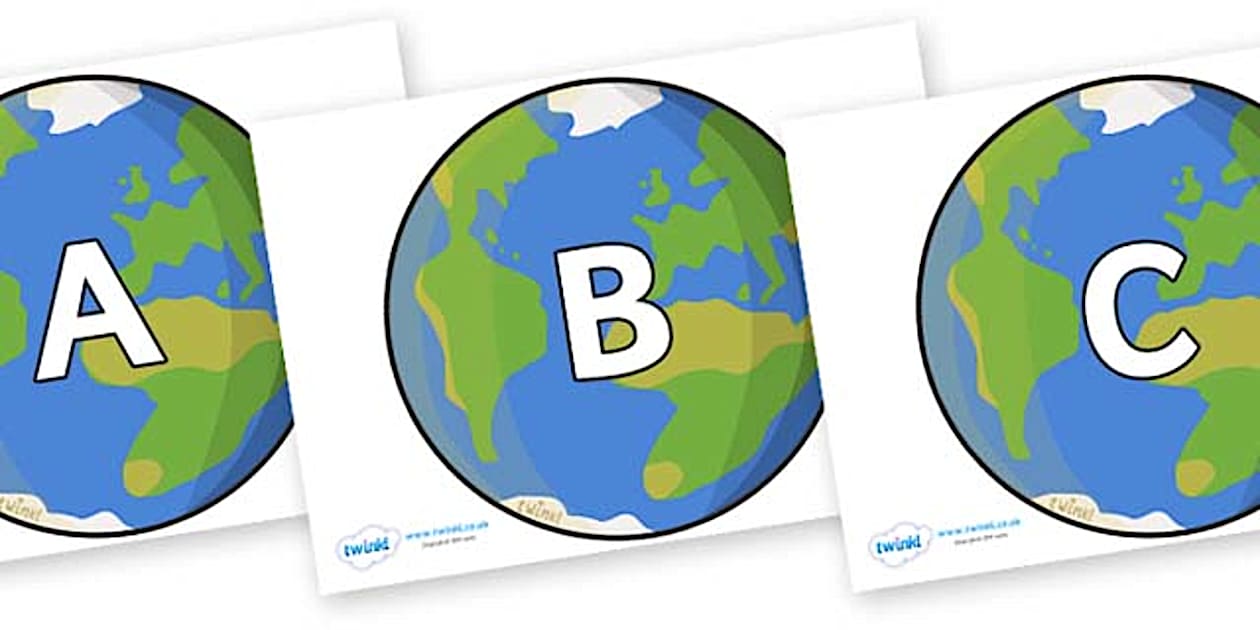 A-Z Alphabet on Planet Earth (teacher made) - Twinkl
