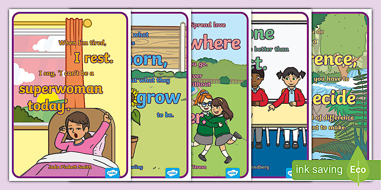 Inspirational Females Motivational A4 Display Posters