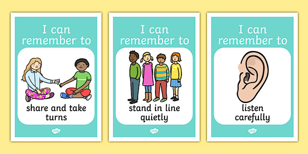 Editable Good Manners Display Posters (teacher made)