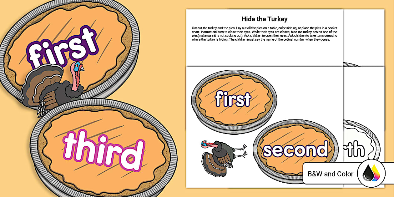 Hide the Turkey Game | Resource | Twinkl USA (Teacher-Made)