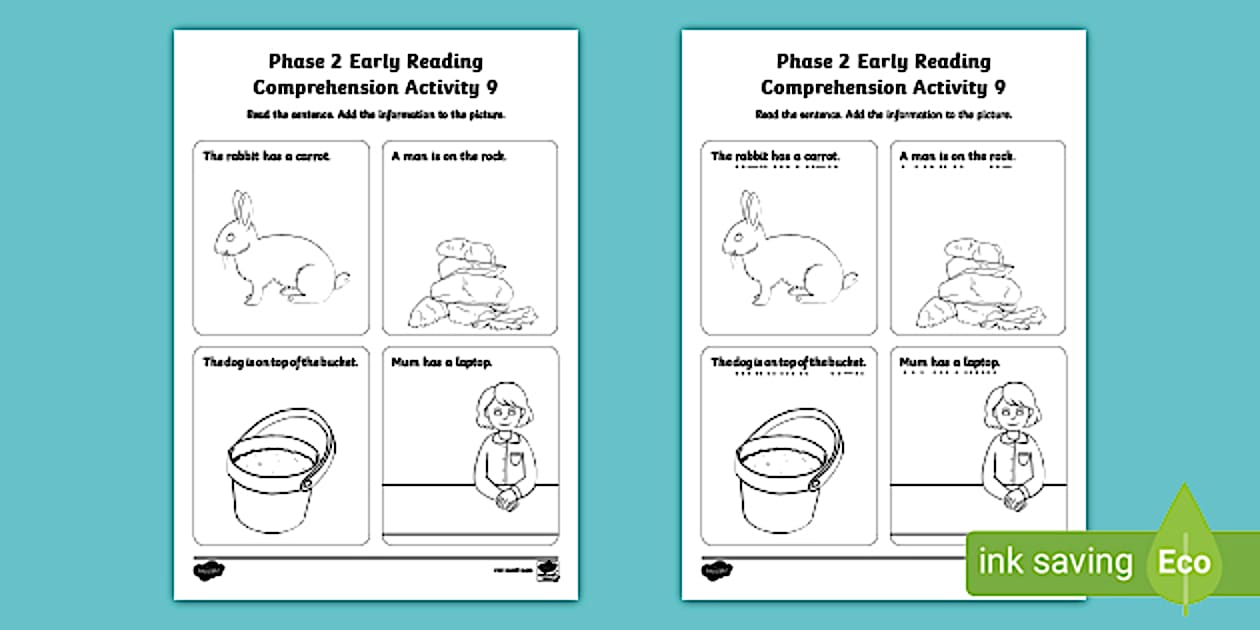 Phase 2 EYFS Reading Comprehension Activity 9 (teacher made)