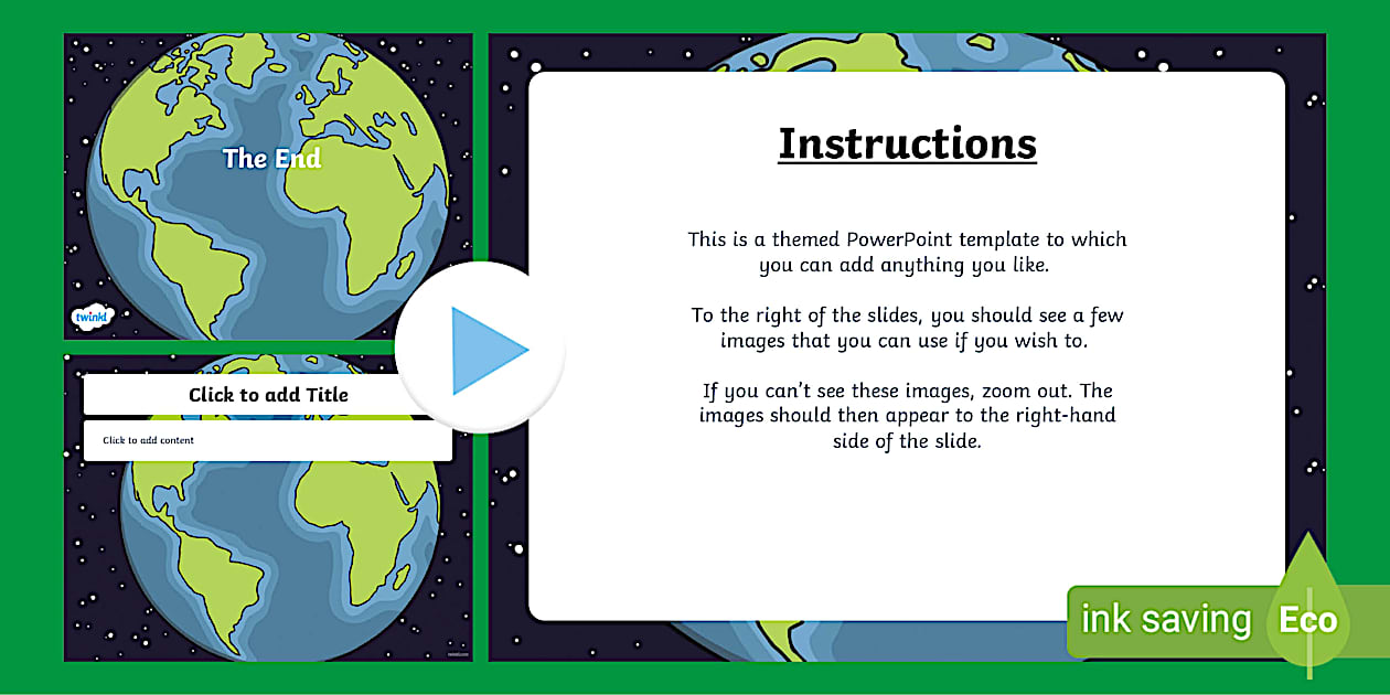 Globe PowerPoint Template| Geography Lessons|Twinkl Resource