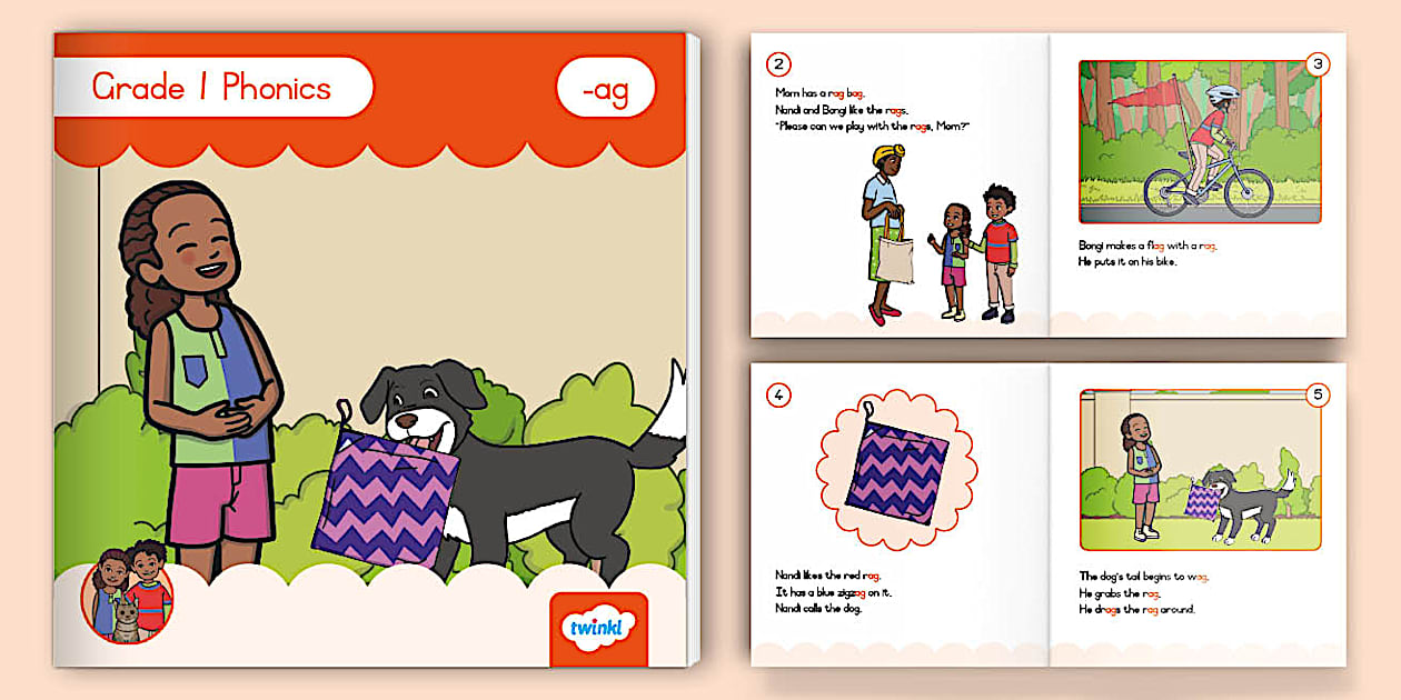 Grade 1 Phonics eBook: -ag (teacher made) - Twinkl