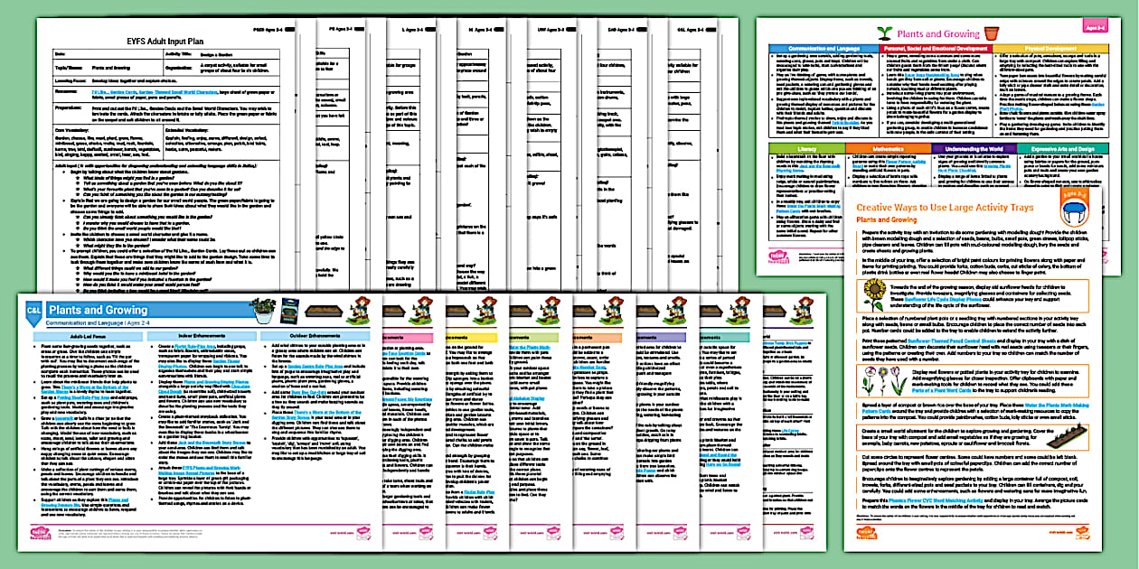 EYFS Ages 3-4 Plants and Growing Bumper Planning Pack