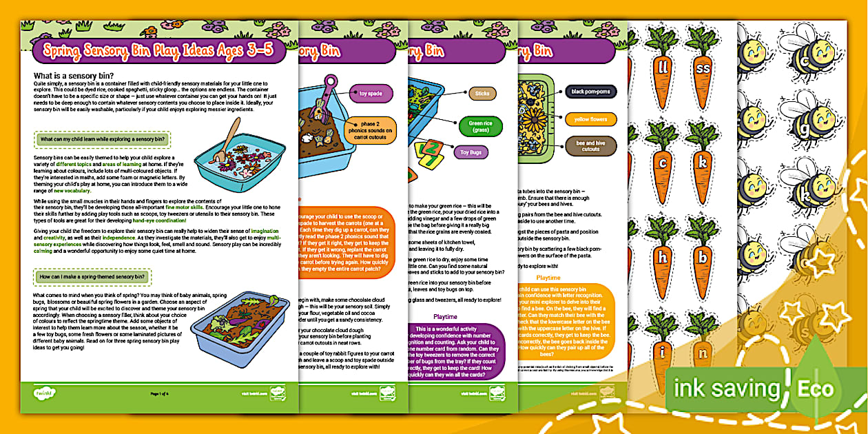 EYFS Spring Sensory Bin Ideas | Parents Teaching Support