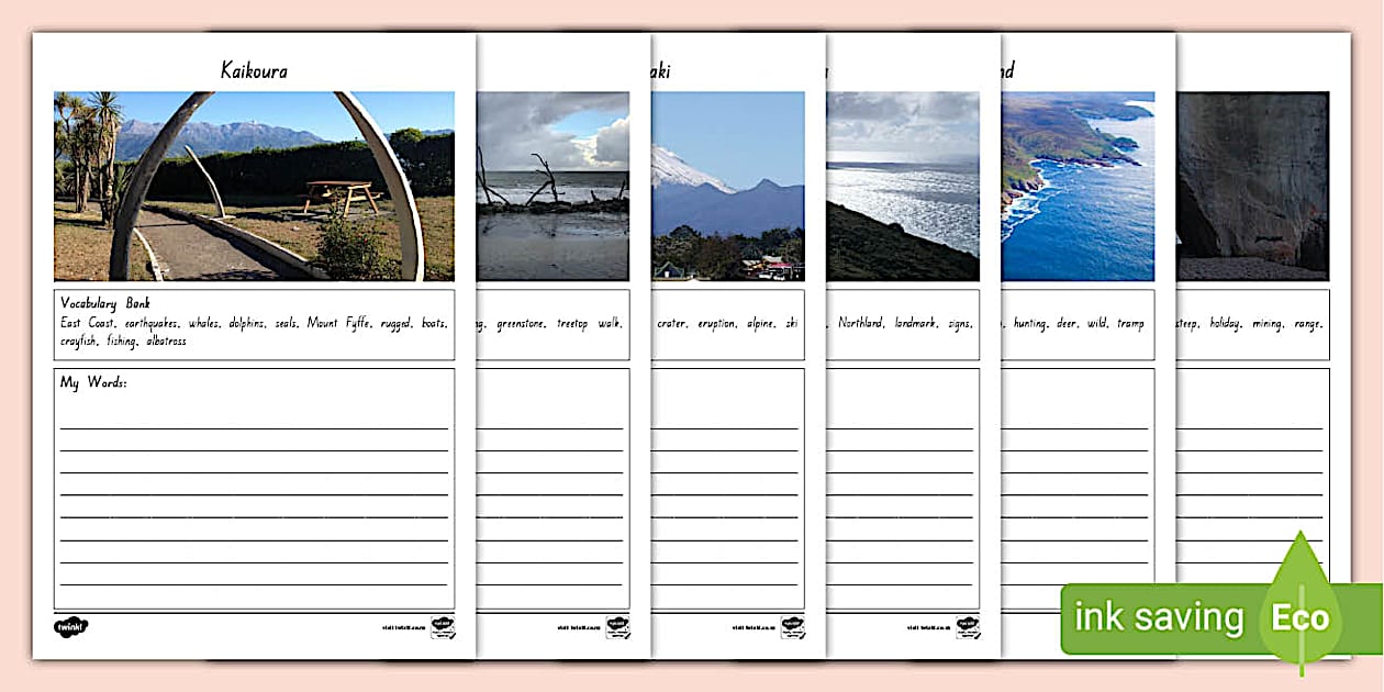 New Zealand Places Writing Prompts Photo Pack