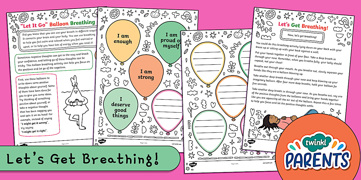 Balloon Breathing Activity Sheet