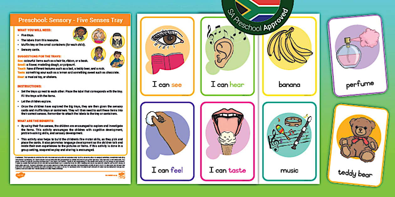 Preschool: Sensory 5 Senses Tray (teacher made) - Twinkl