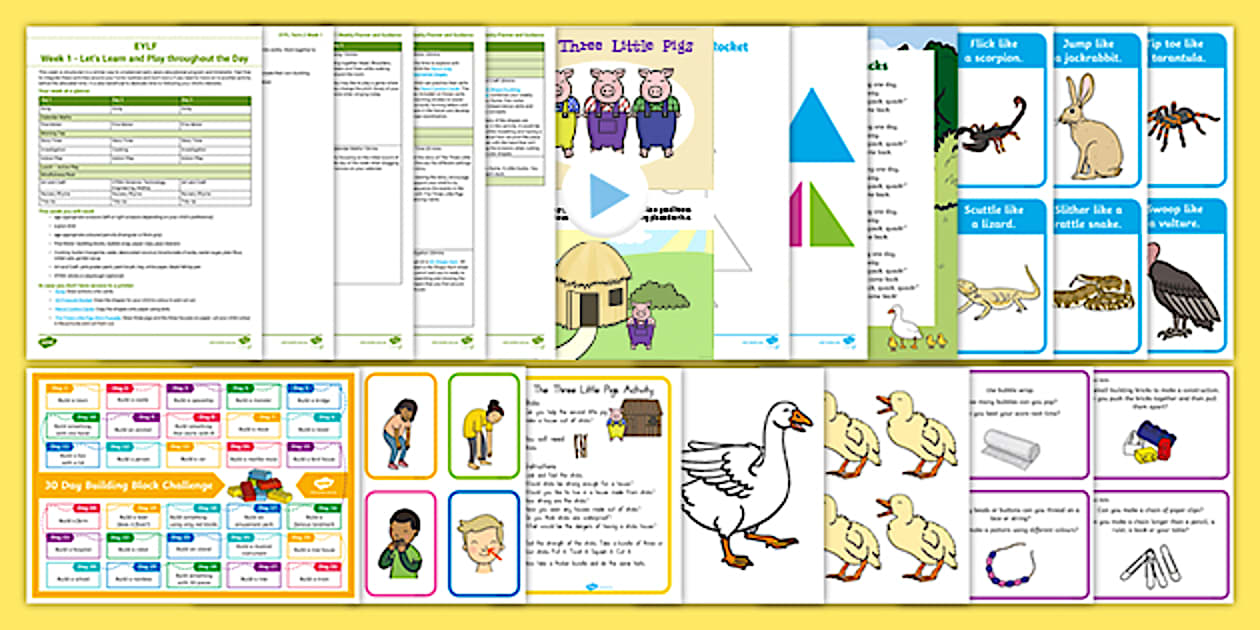EYLF Term 2 Week 1 School Closure Home Learning Pack