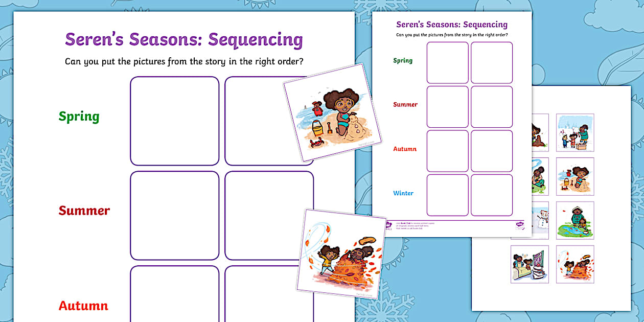 Seren's Seasons Sequencing Activity - Primary Resources