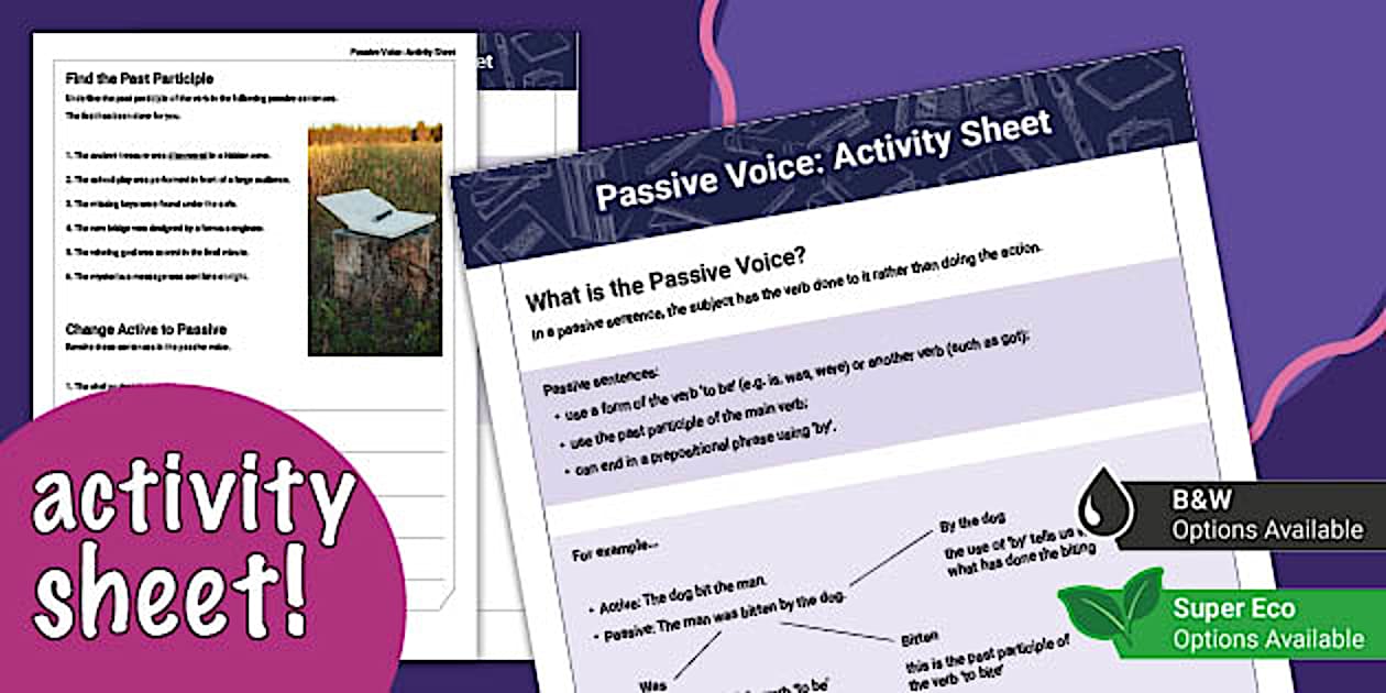 Passive Voice: Activity Sheet