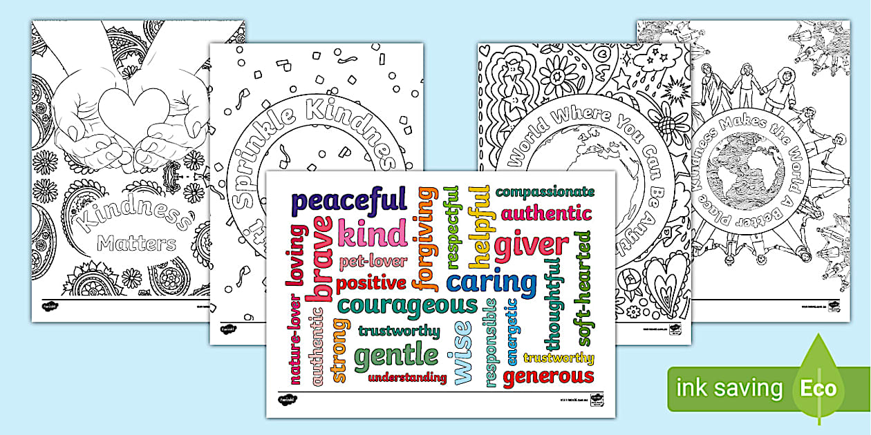 Kindness Colouring Posters Resource Pack | Twinkl - Twinkl