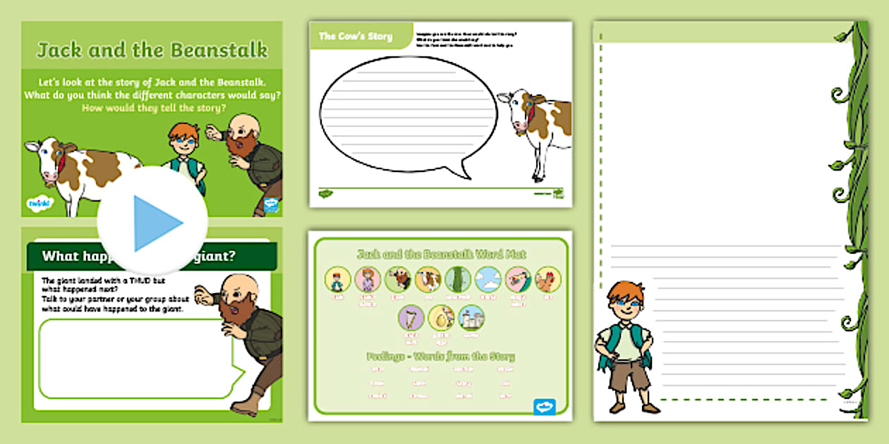 Jack and the Beanstalk Monologue Activity Pack - Twinkl