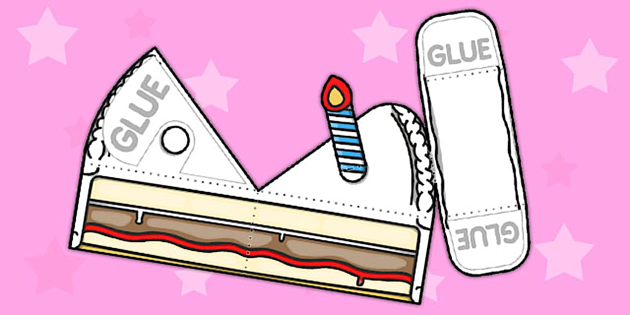 Cake Slice Template | Paper Models | Twinkl Crafts - Twinkl