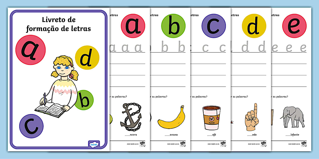 Livreto de formação de letras {letras} (Teacher-Made)