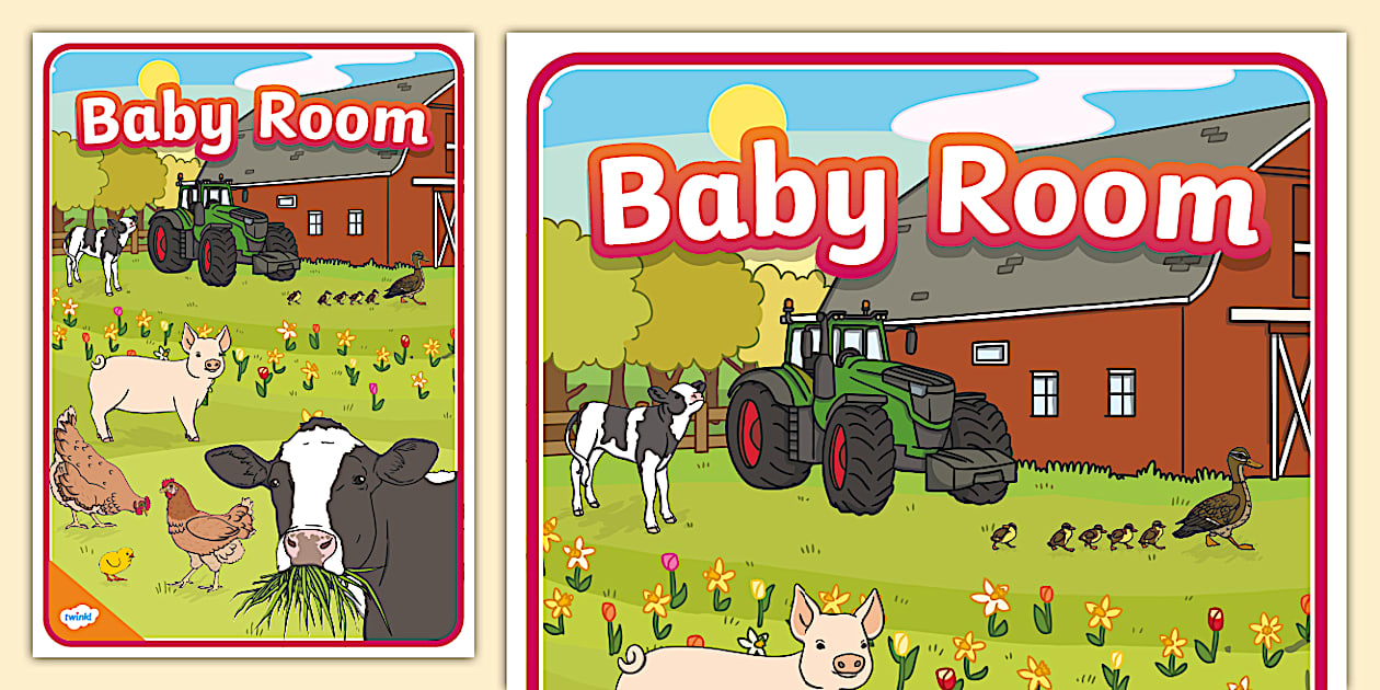 On the Farm Baby Room Display Poster (teacher made) - Twinkl