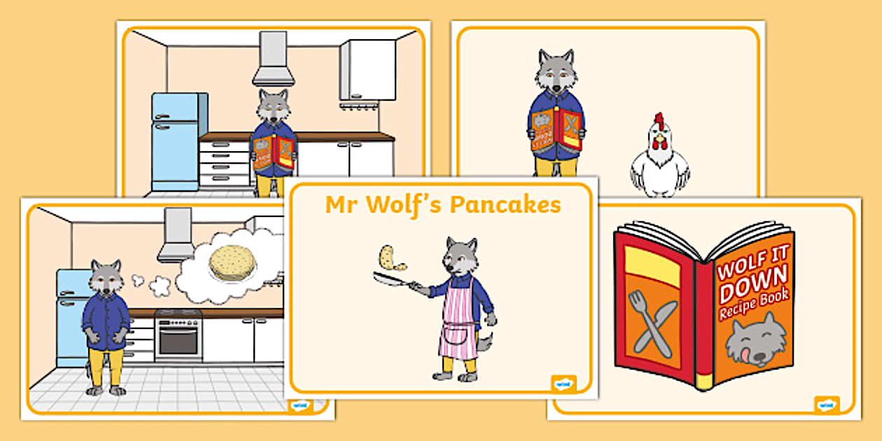 Story to Support Teaching on Mr Wolf's Pancakes - Twinkl