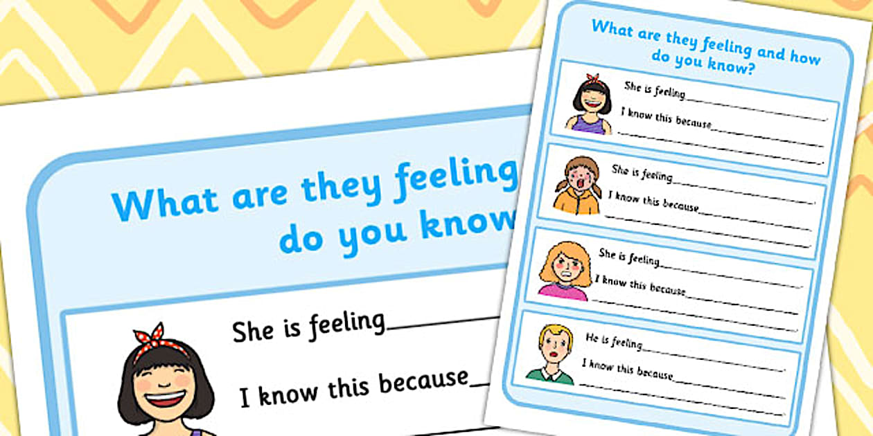 What are They Feeling and How Do You Know? Worksheet