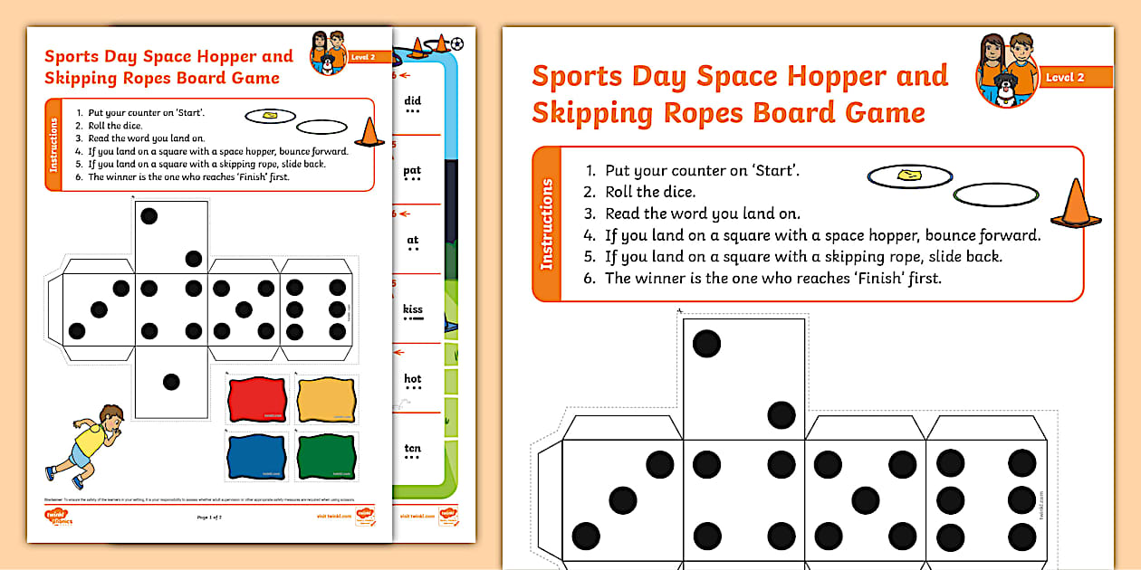 Level 2 Sports Day Board Game (teacher made) - Twinkl