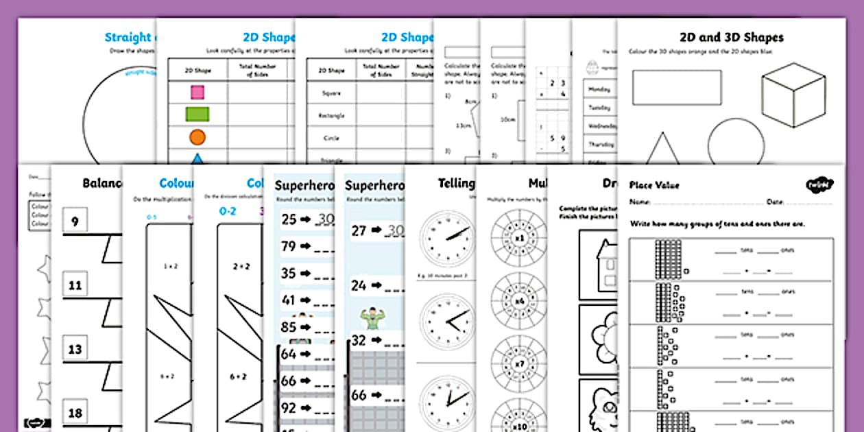 First Level P3 Numeracy Home Learning Pack (teacher made)
