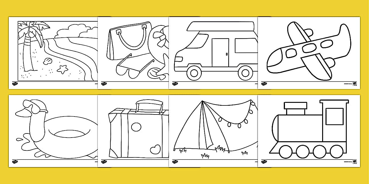 My First Holiday Colouring Pack - Twinkl