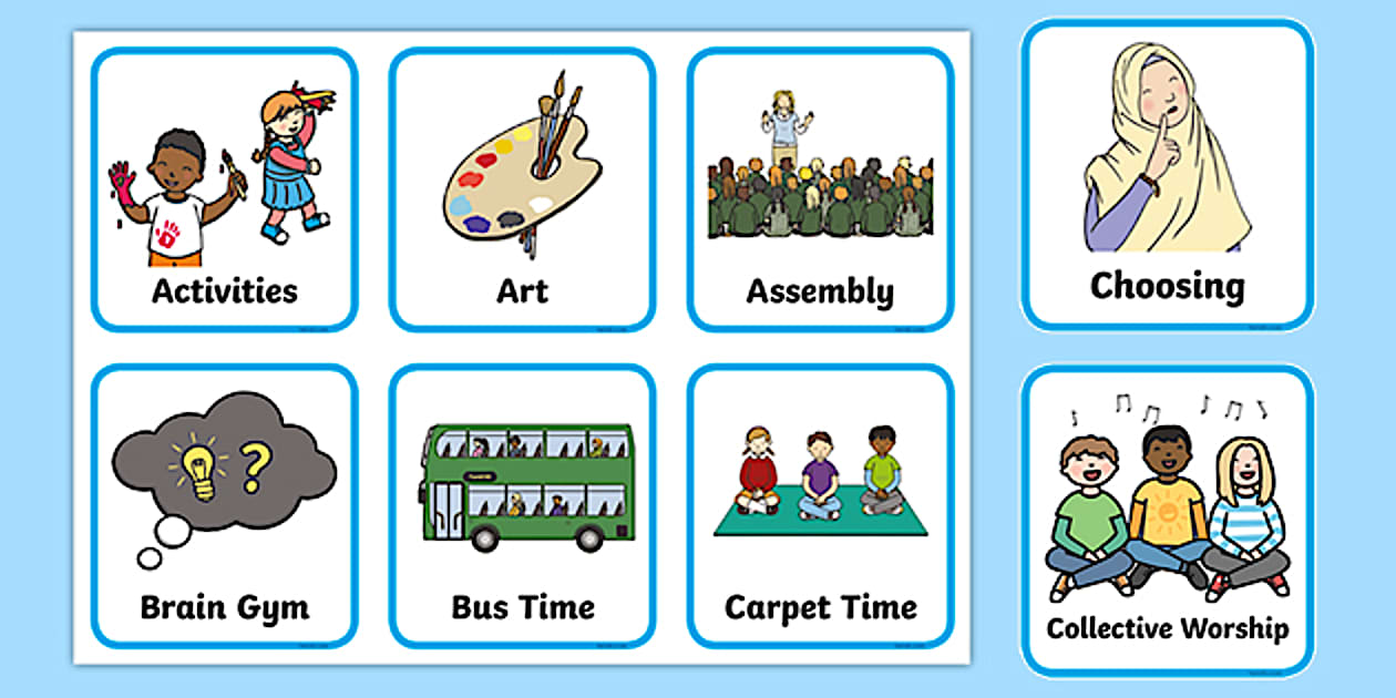 Editable Reception / Foundation Stage 2 Daily Routine Cards