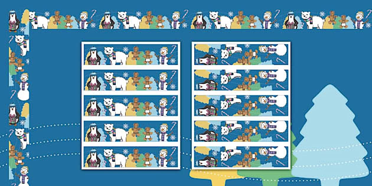 Snowball Soirée Bulletin Board Borders | Printable | Twinkl