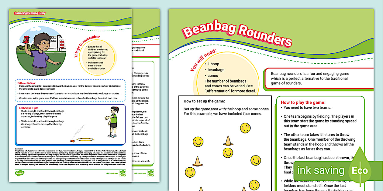 Beanbag Rounders | Small Bean Bags For Throwing | Twinkl