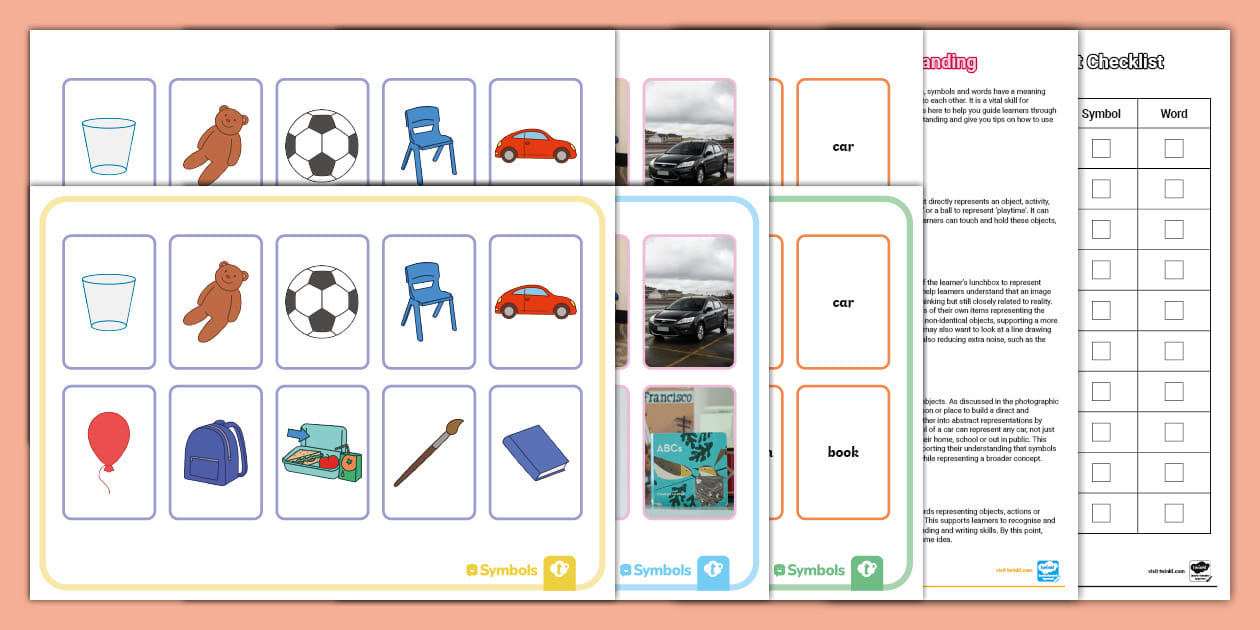 Twinkl Symbols: Levels of Symbolic Understanding Progression