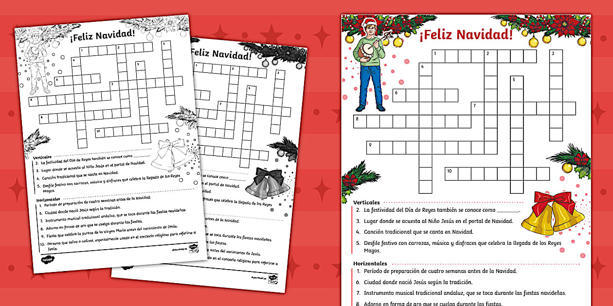Crucigrama: ¡Feliz Navidad! - Twinkl España