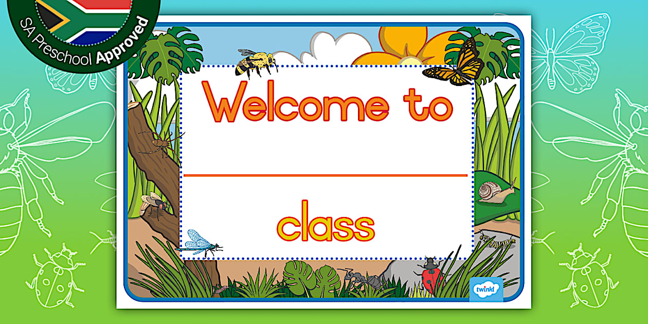 Insect-Themed Welcome Display Poster - Twinkl