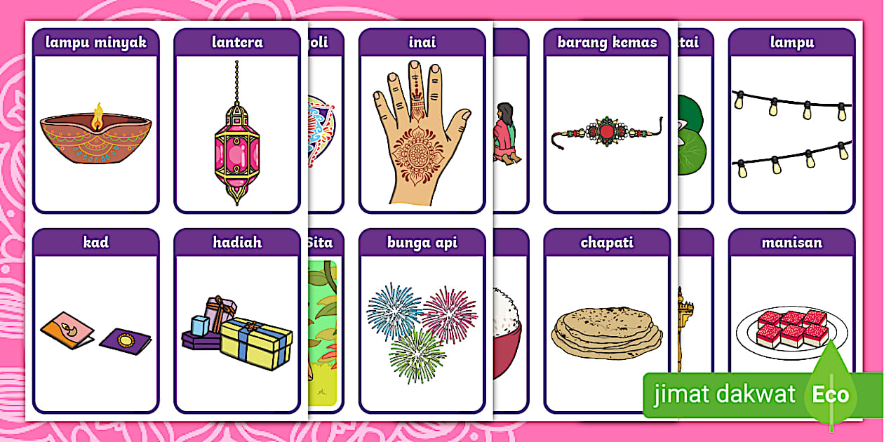 Selamat Hari Deepavali - Permainan Kad Padanan Deepavali