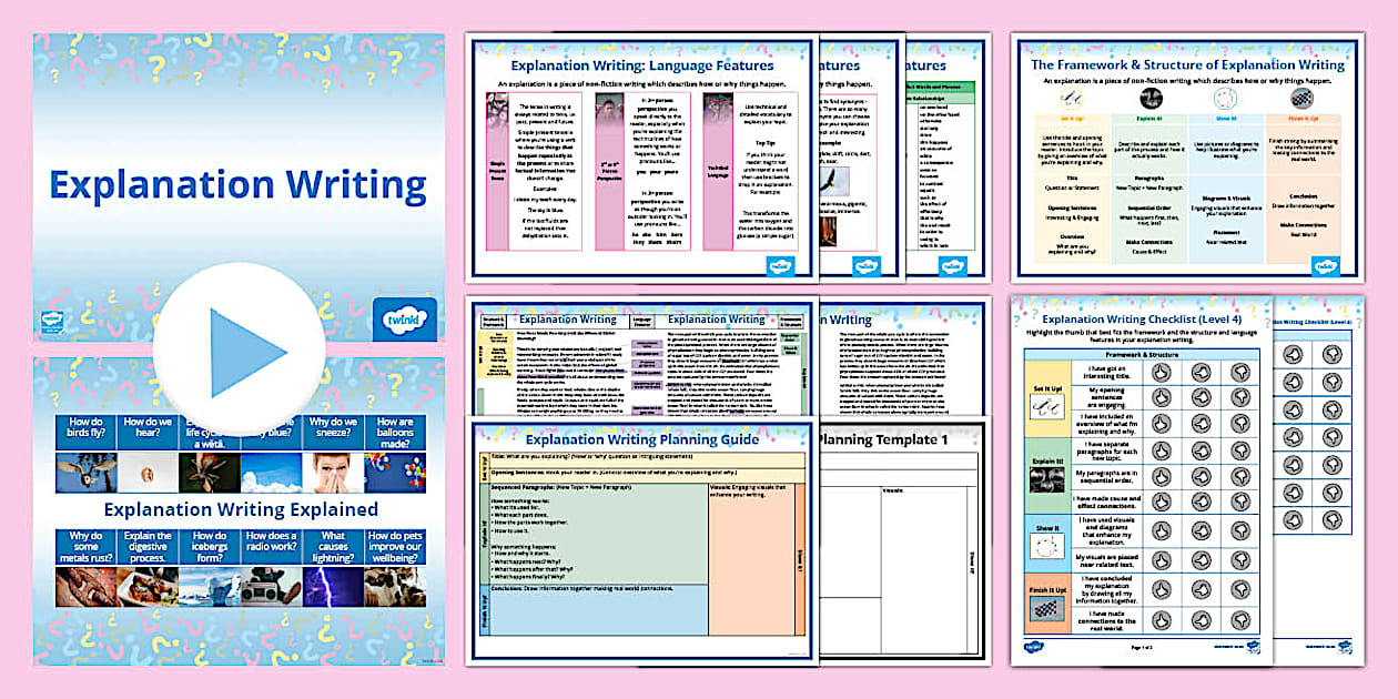 Level 4 Explanation Writing Pack (Teacher-Made) - Twinkl