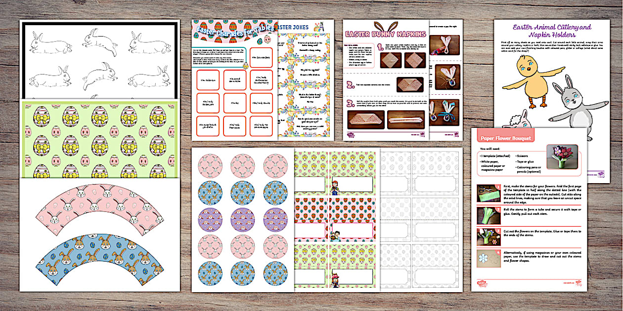 Easter Party Table Decorations Pack | Twinkl Party - Twinkl