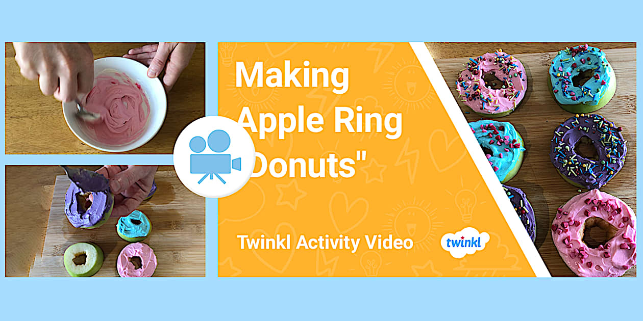 Apple Ring Donut Recipe | EYFS Healthy Eating Activities