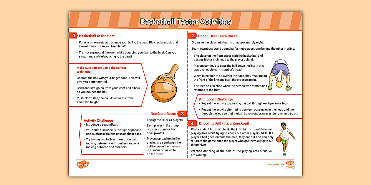 basketball games and activities invasion games PE lesson