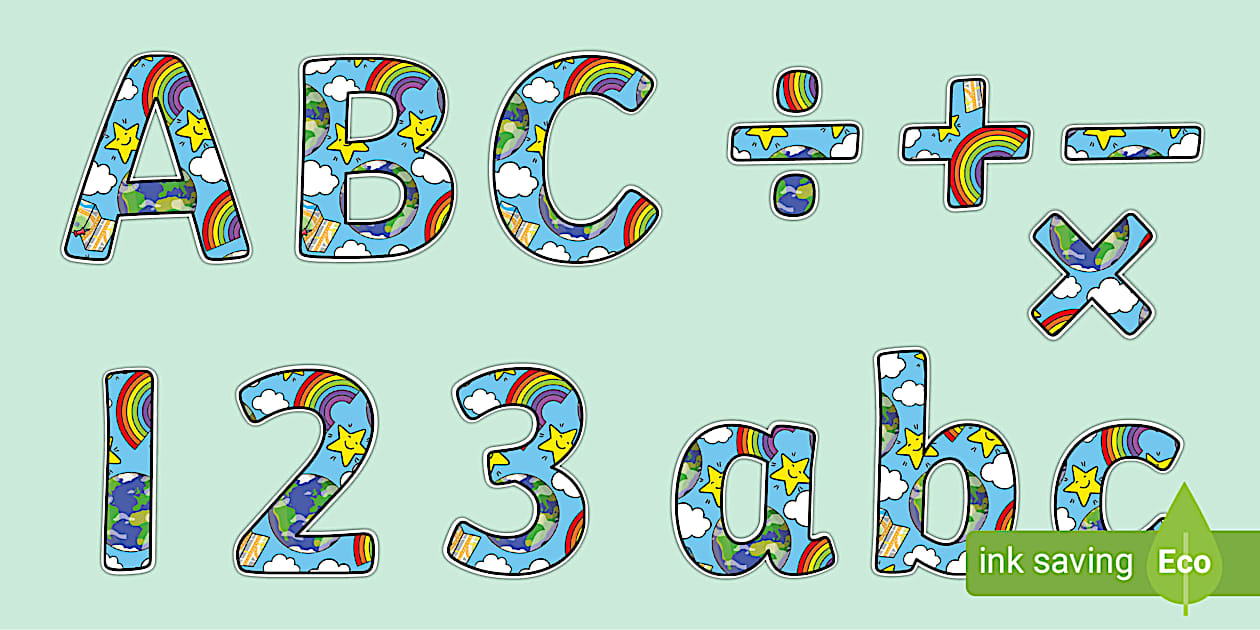 👉 Understanding the World Display Lettering - Twinkl